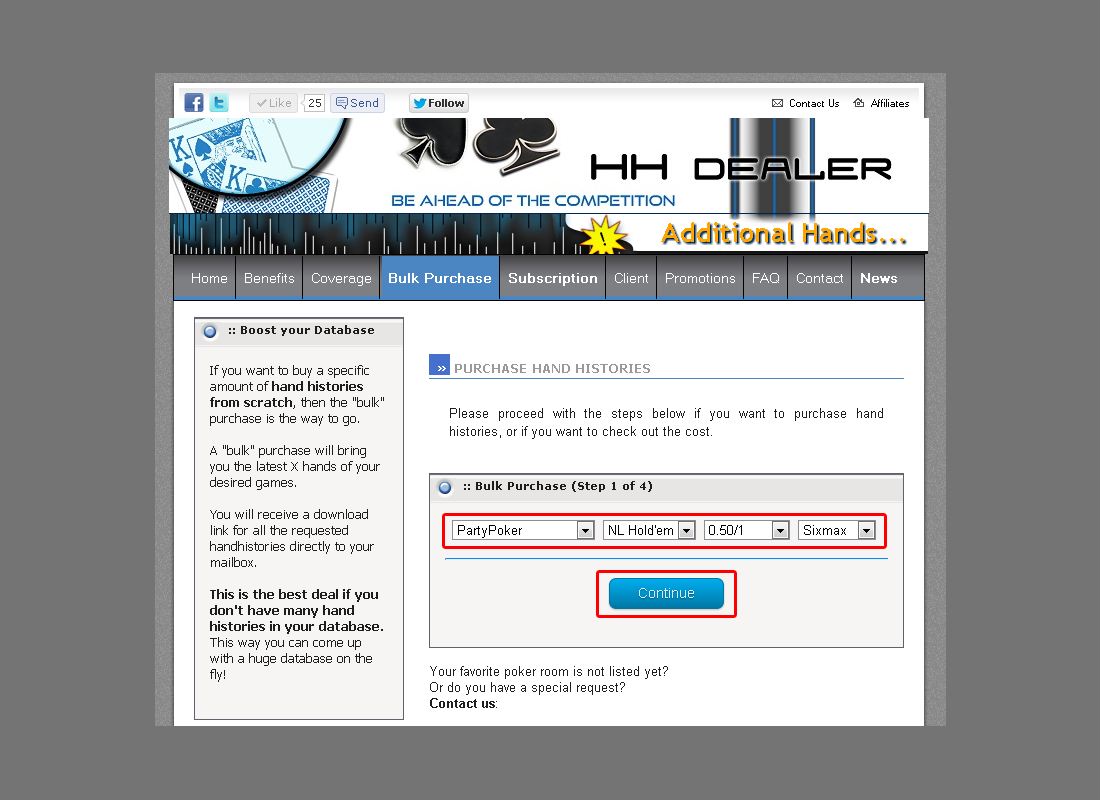 www.HHDEALER.com - Your place to buy Poker hand histories